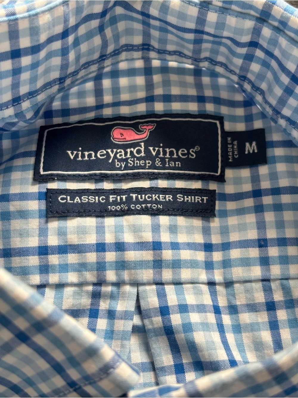 Vineyard Vines | Shirts | Vineyard Vines Shirt Mens Medium Blue Plaid ...